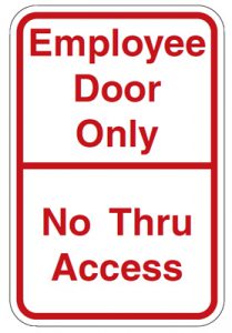 signs-employee-door | Idaho Correctional Industries